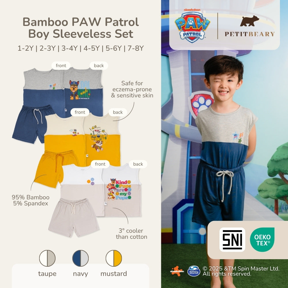 PAW PATROL Bamboo Boy Sleeveless Set – Littlesprout.sg