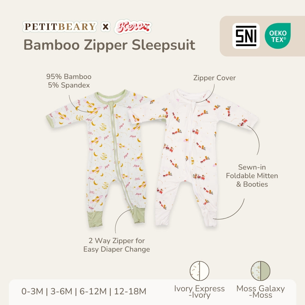 PBxKero Bamboo Zipper Sleepsuit – Littlesprout.sg