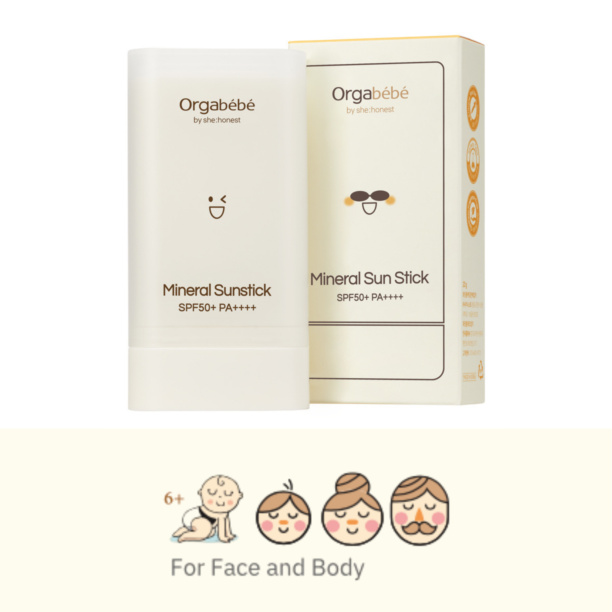 Orgabebe 100% Mineral Sunstick – Littlesprout.sg