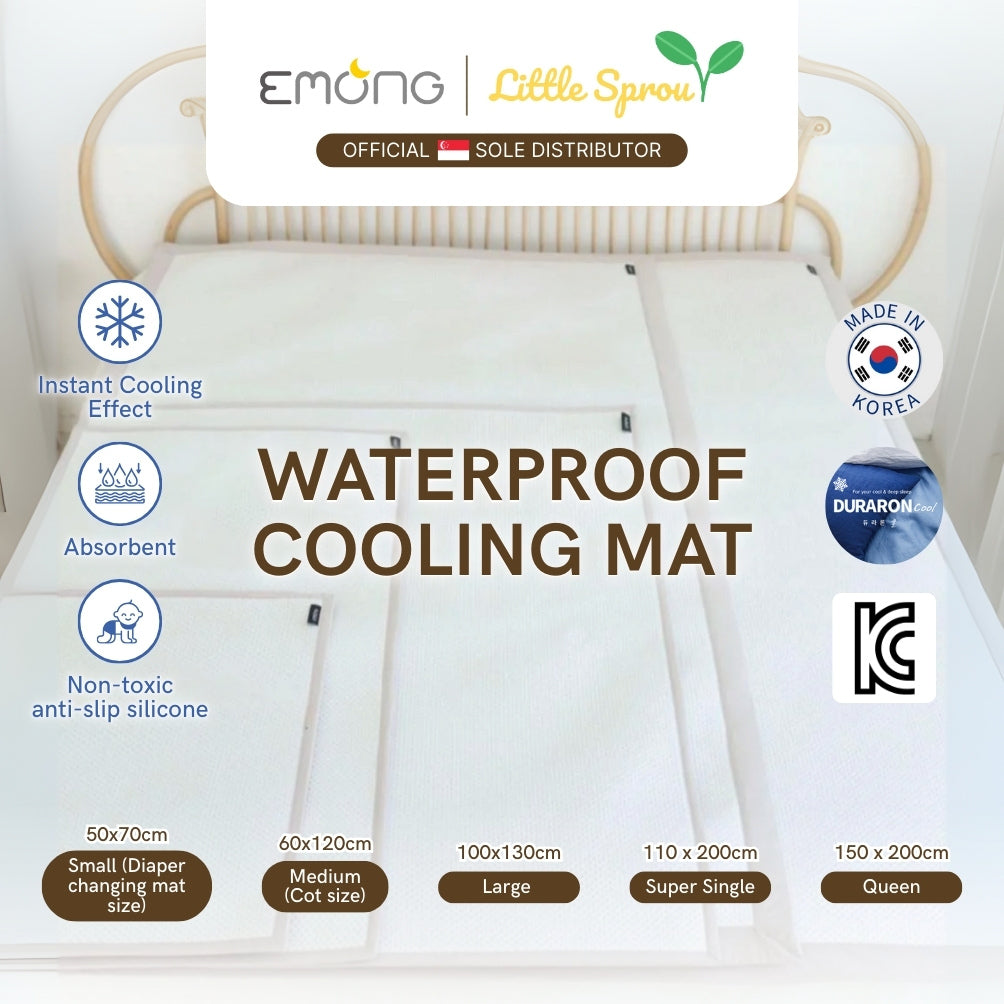 Emong Waterproof Cooling Mat / Mattress Protector / Portable Diaper Ch ...