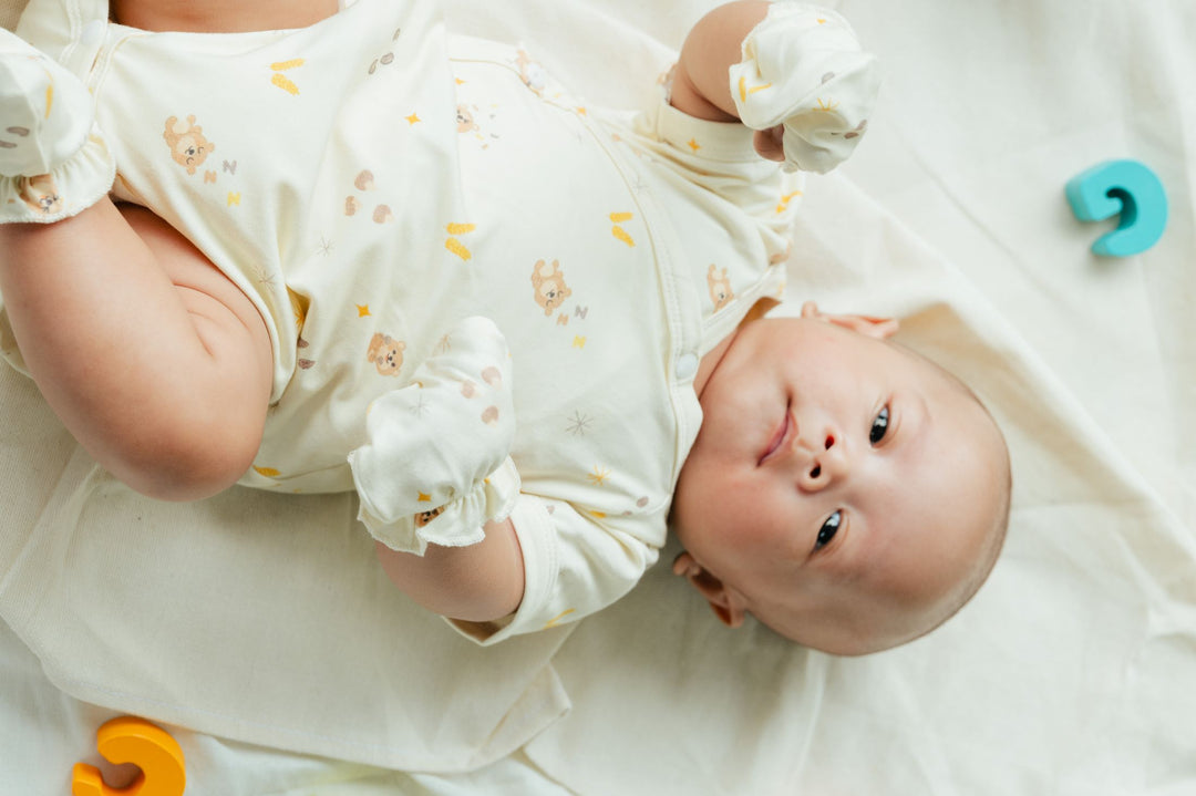 Petit Beary Bamboo Short-Sleeve Kimono / Bodysuit – Littlesprout.sg
