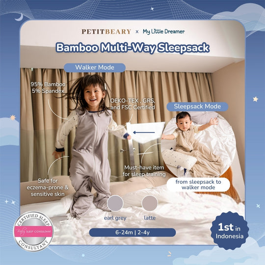 PETIT BEARY - Bamboo Multi-Way Sleepsack – Littlesprout.sg