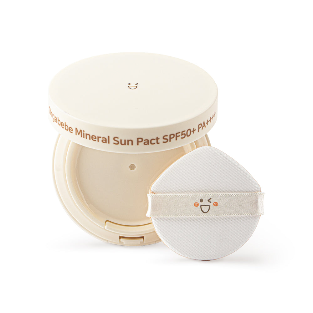 Orgabebe Mineral Sun Pact SPF 50+ PA++++ – Littlesprout.sg